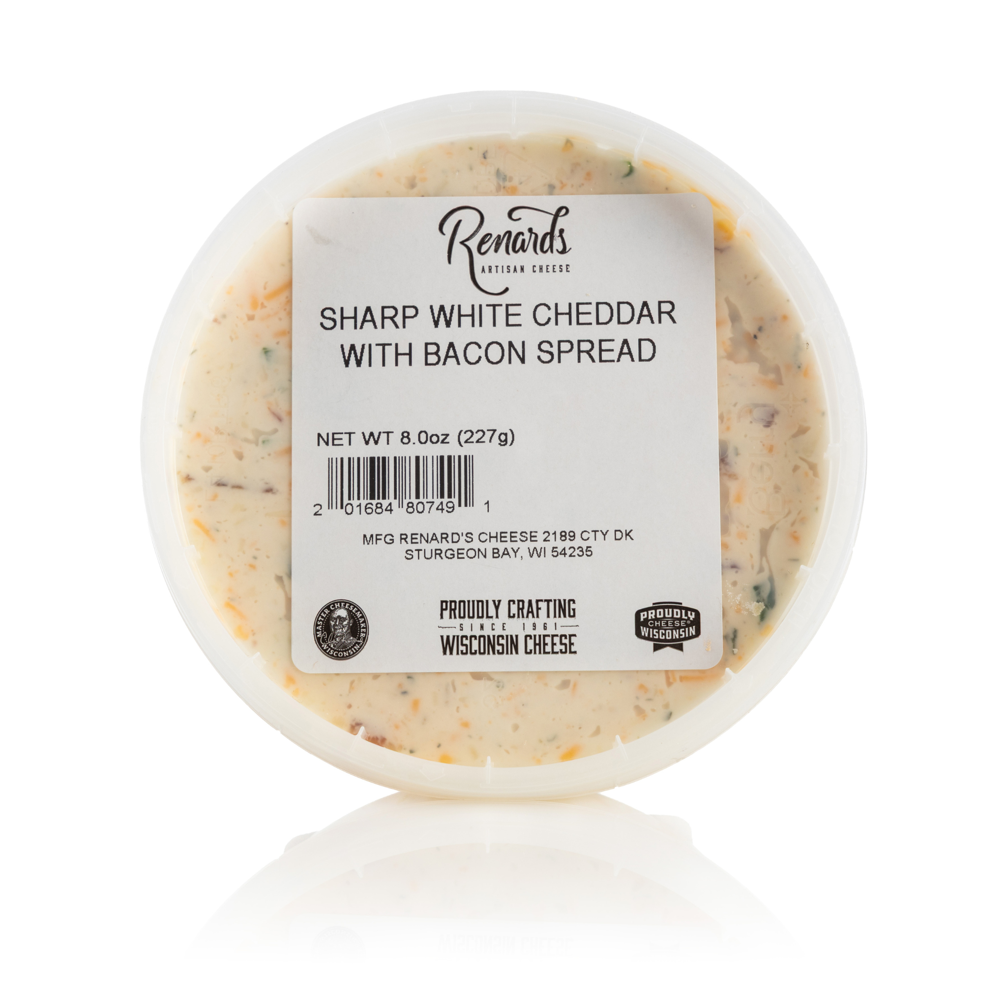 Sharp White Cheddar with Bacon Spread | Grab & Go – Renard's Cheese
